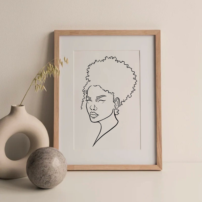 African Line Art - Etsy