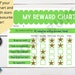 Green Childrens Reward Chart - Good Behaviour Chart - Sticker Chart A4 ...
