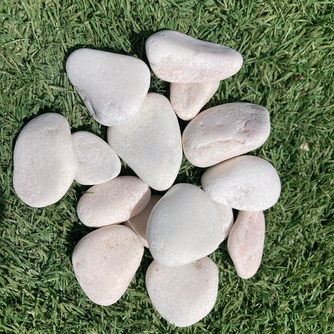 White Marble Decorative/landscaping Rocks, 10lbs Bag, Available in Two ...