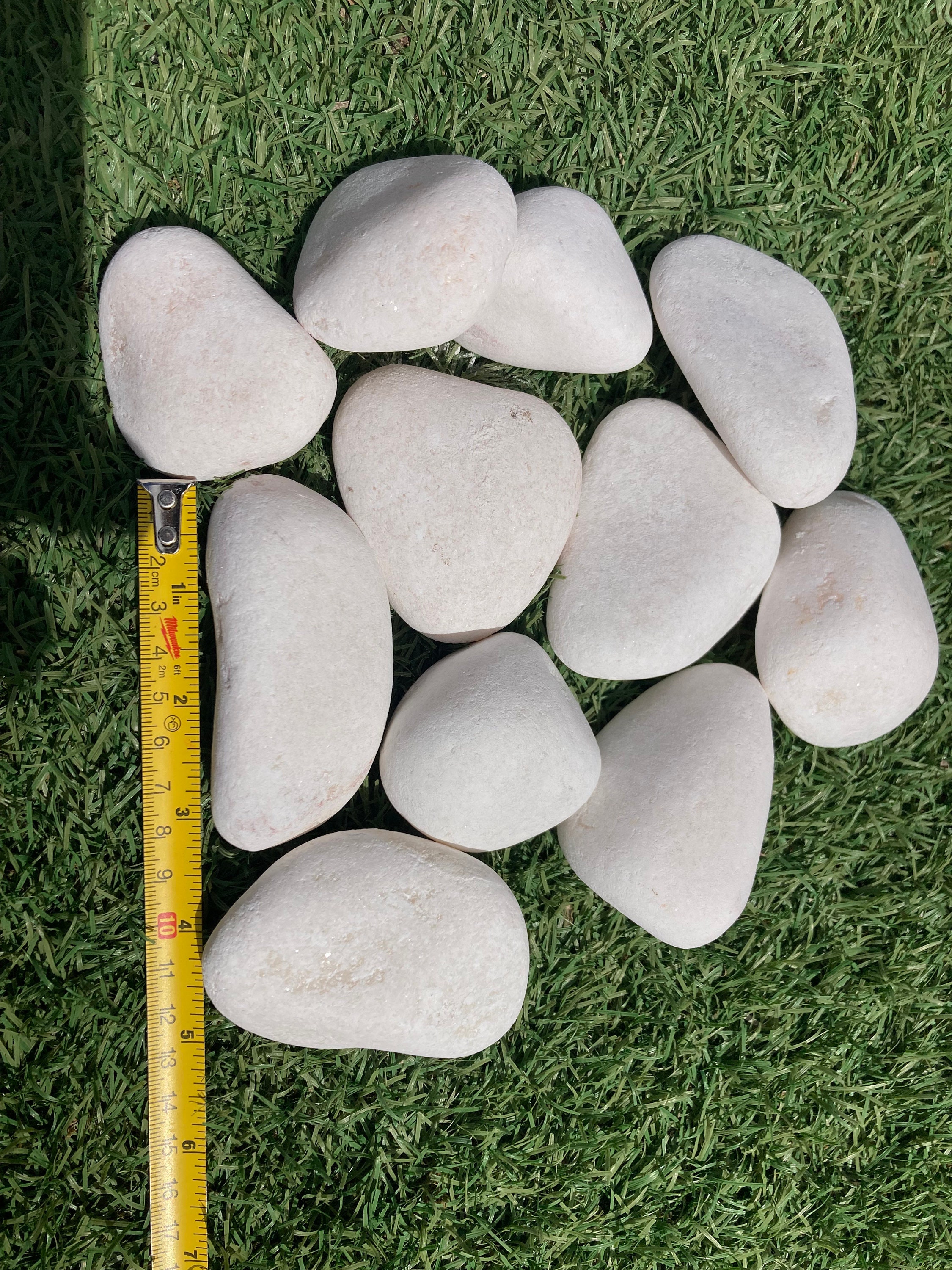 White Marble Decorative/landscaping Rocks, 10lbs Bag, Available in Two ...