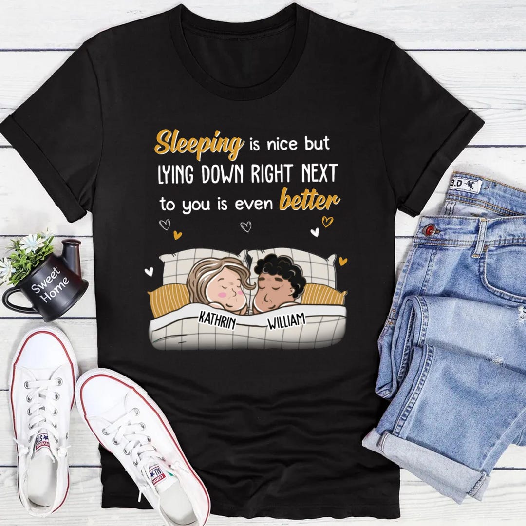 SNORING LOUD AF Next to Me Shirt Custom Shirt for Couple Anniversary ...
