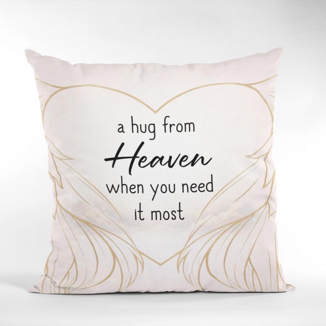A Hug From Heaven Pillow-in Loving Memory Gifts-memorial Gift-sympathy ...