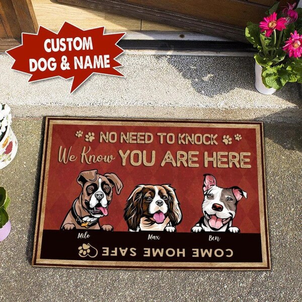 Dog Door Mat - Etsy