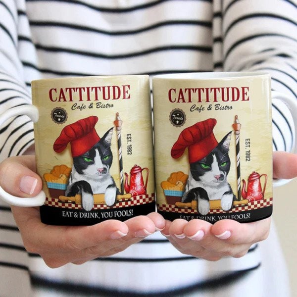 Cattitude Coffee Mug - Etsy