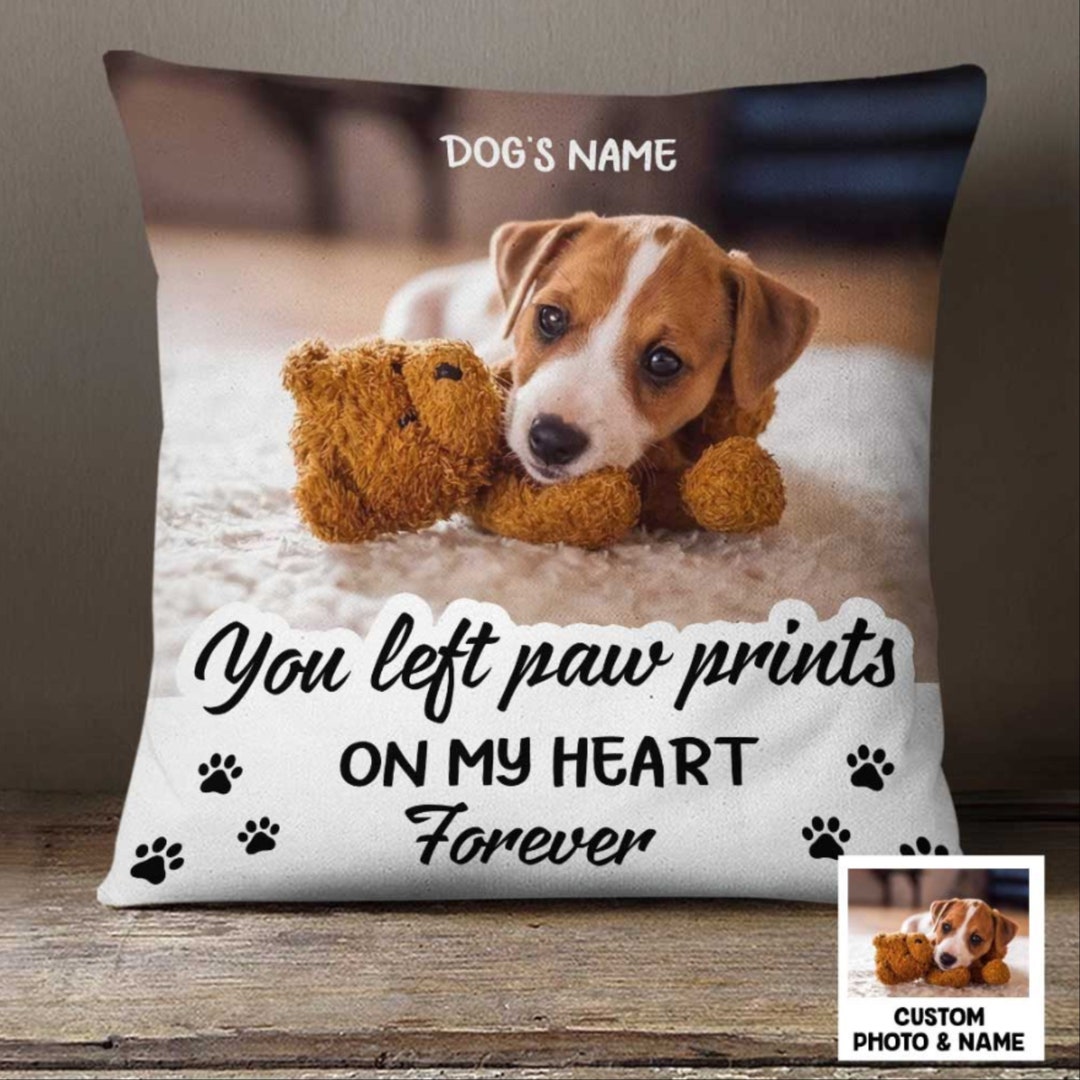 You Left Paw Print on My Heart Forever Personalized Pet - Etsy