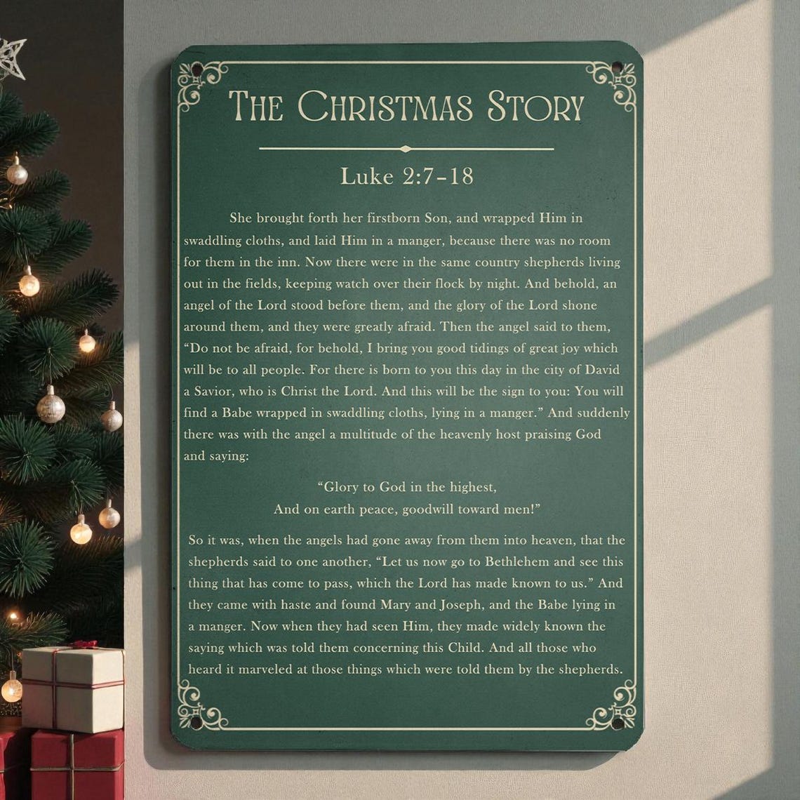 The Christmas Story Sign-christmas Metal Sign-holiday Book Page Vintage ...
