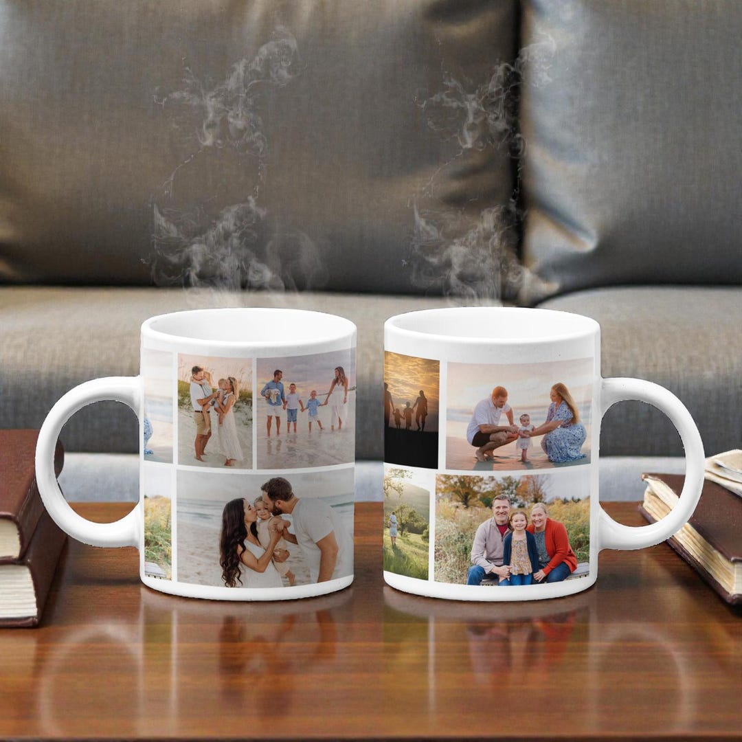 Custom Photo Collage Mug-personalized Photo Mug-custom Coffee Cup Gift ...