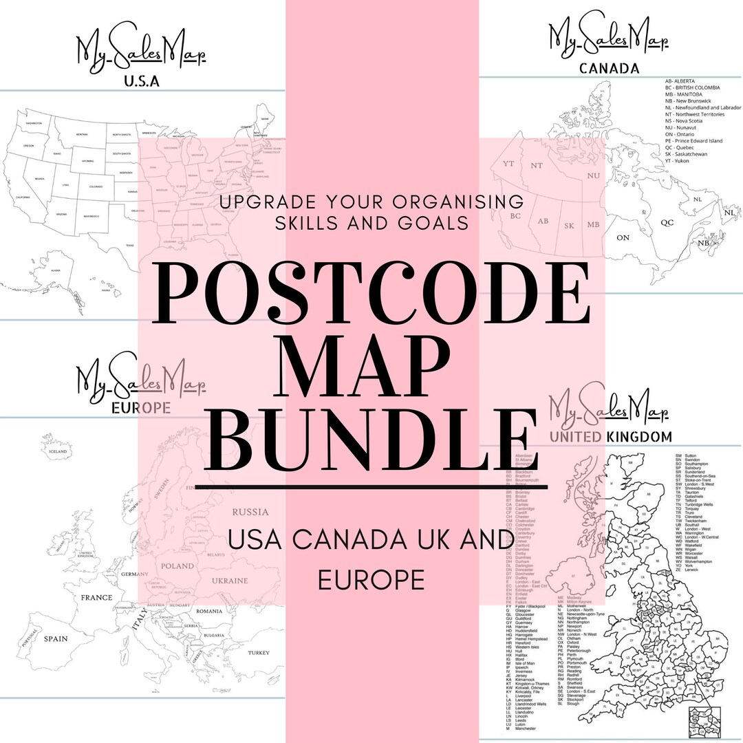 Sales Map Postcode Countries Map Keep Track Sales Small Business ...