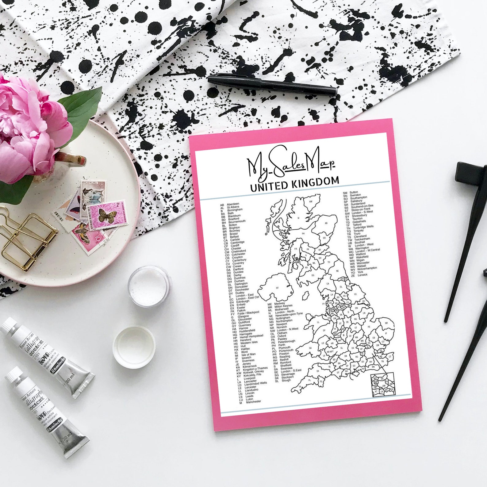 Sales Map Postcode Countries Map Keep Track Sales Small Business ...