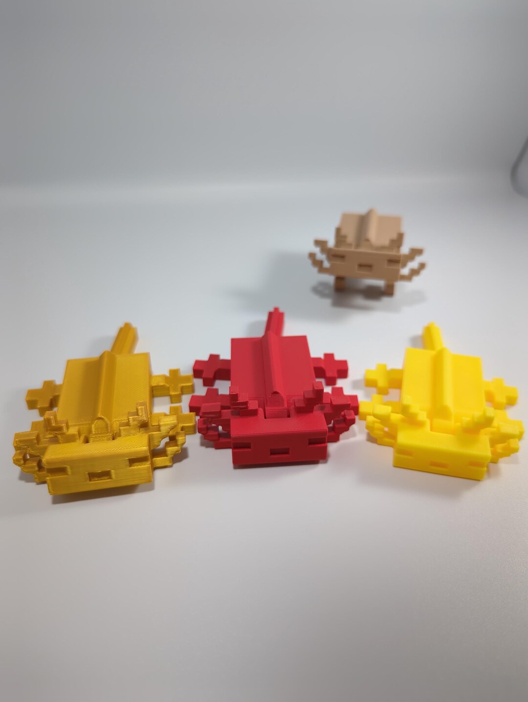 3D Printed Minecraft Axolotl - Etsy