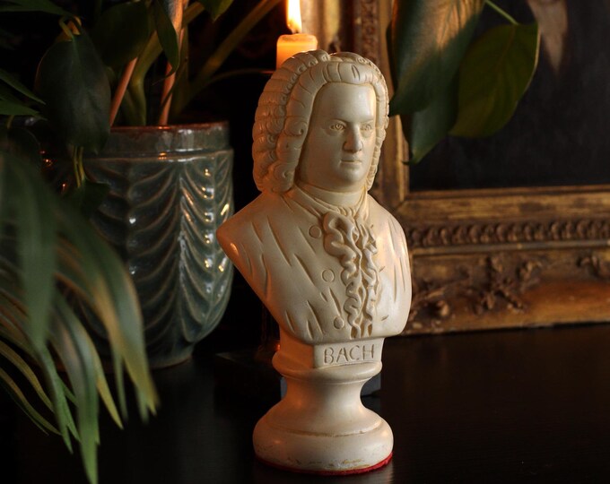 Vintage Bust of Johann Sebastian Bach | Plastic Decoration Sculpture ...