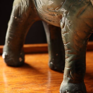 1930's Chalkware Elephant Sculpture Art Deco Lucky Elephant Statue ...