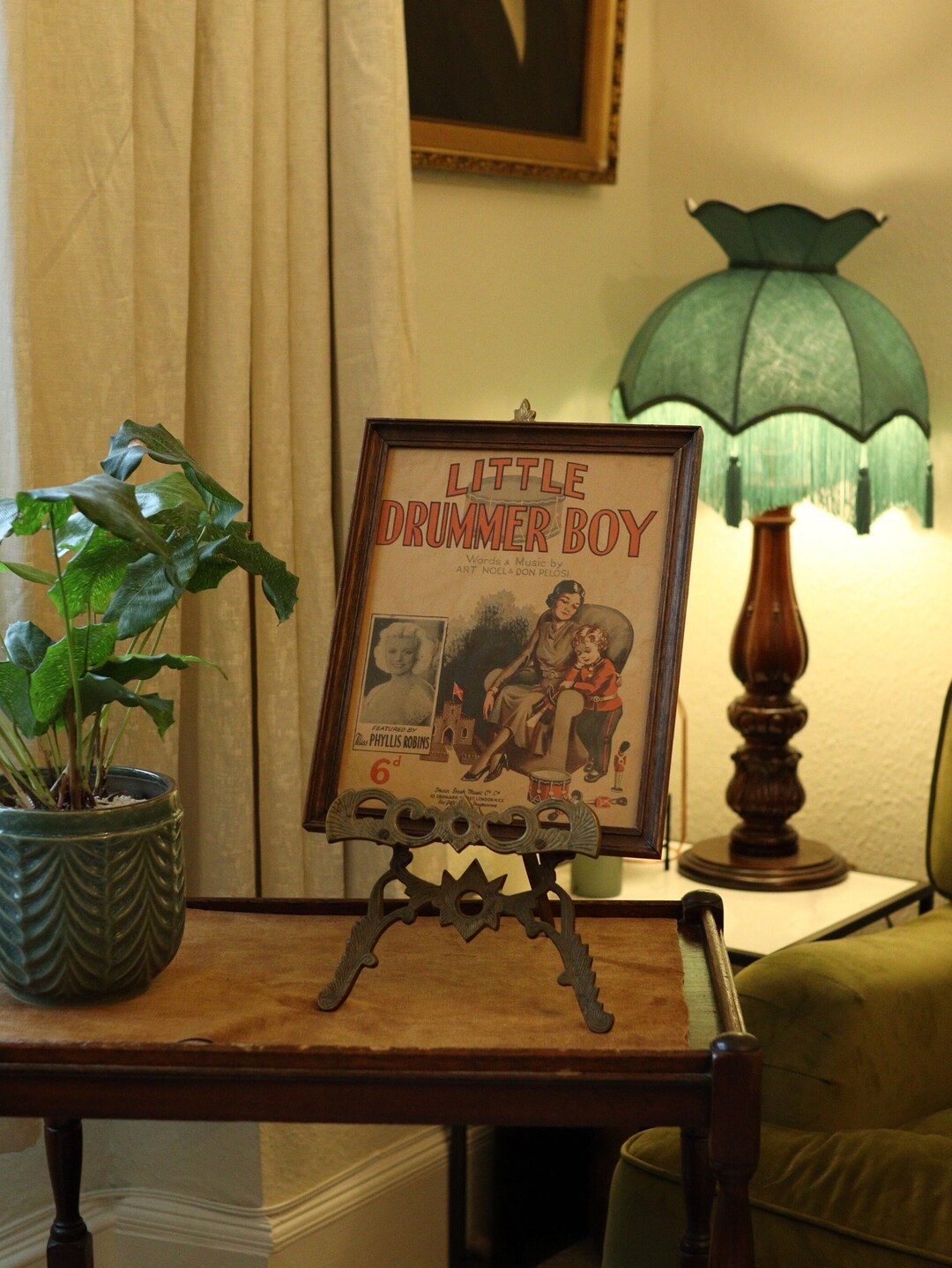 Unique Framed 1938 Little Drummer Boy Sheet Music | Ft. Phyllis Robins ...