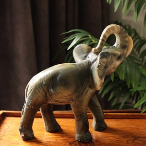1930's Chalkware Elephant Sculpture Art Deco Lucky Elephant Statue ...