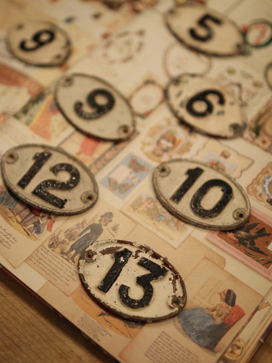 Vintage Lead Numbers Door Numbers Table Numbers Antique House Numbers ...