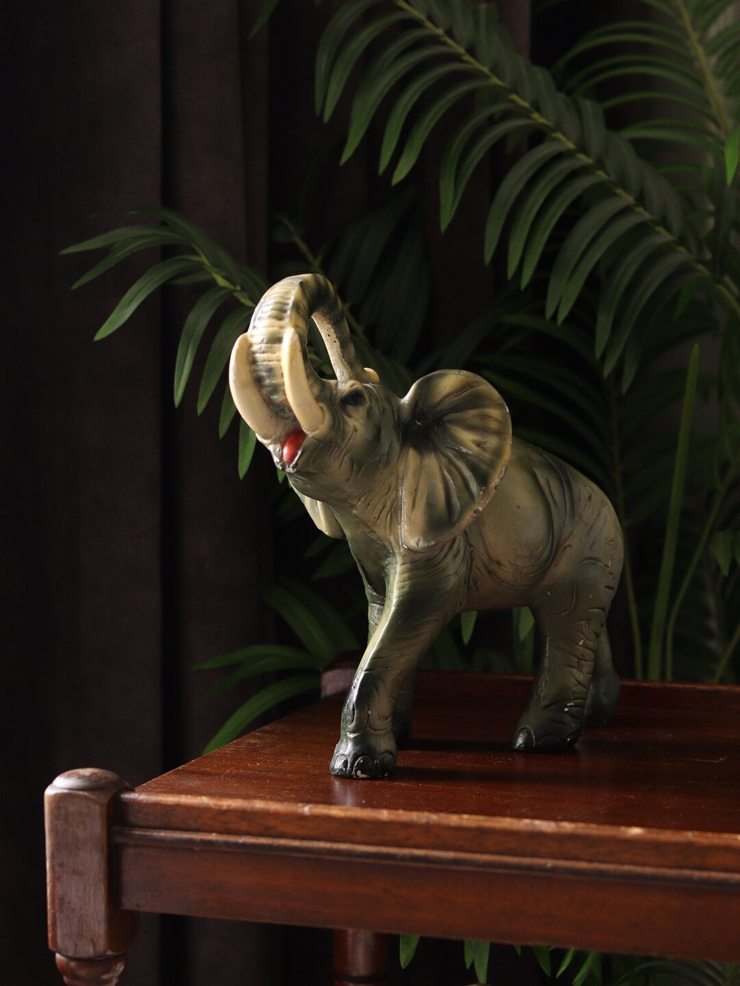 1930's Chalkware Elephant Sculpture Art Deco Lucky Elephant Statue ...