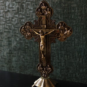 Jesus & 12 Disciples Alter Prayer Cross Stand Wall Hanging Crucifix ...