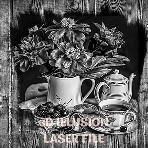 Flowers Laser File Flowers Png Flowers Bmp Sublimination - Etsy