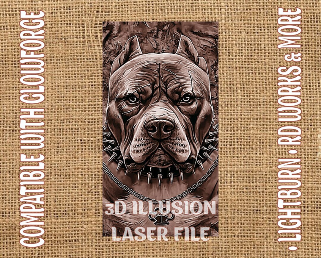 Laser Burn PNG 3D Illusion Engrave Laser Ready Glowforge Files Digital ...