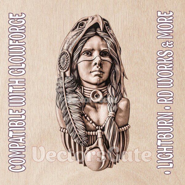 Native American 3d Stl Cnc - Etsy