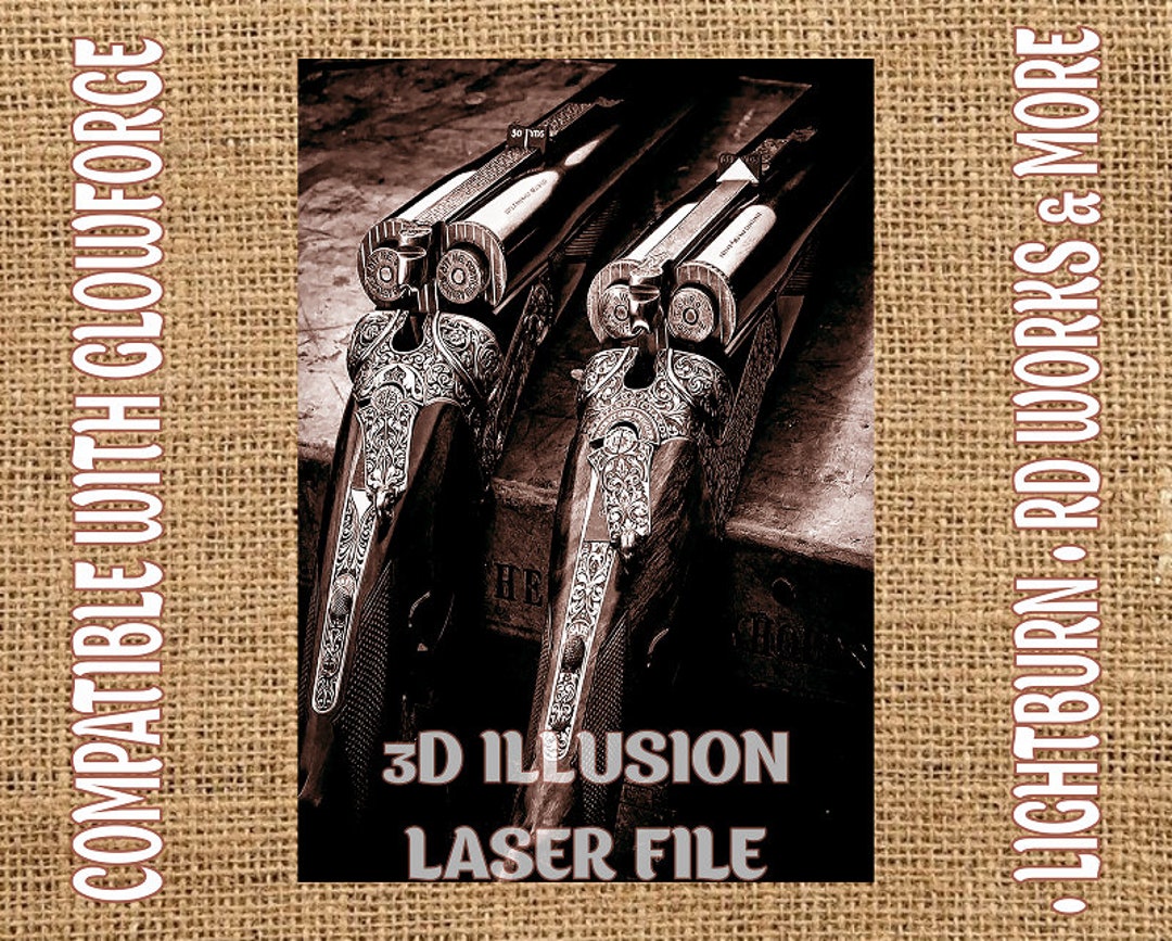 Laser Burn PNG 3D Illusion Engrave Laser Ready - Etsy