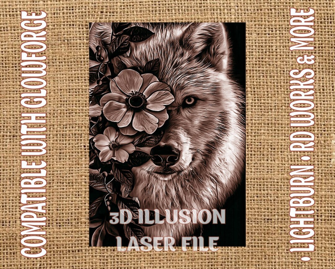 Laser Burn PNG 3D Illusion Engrave Laser Ready - Etsy