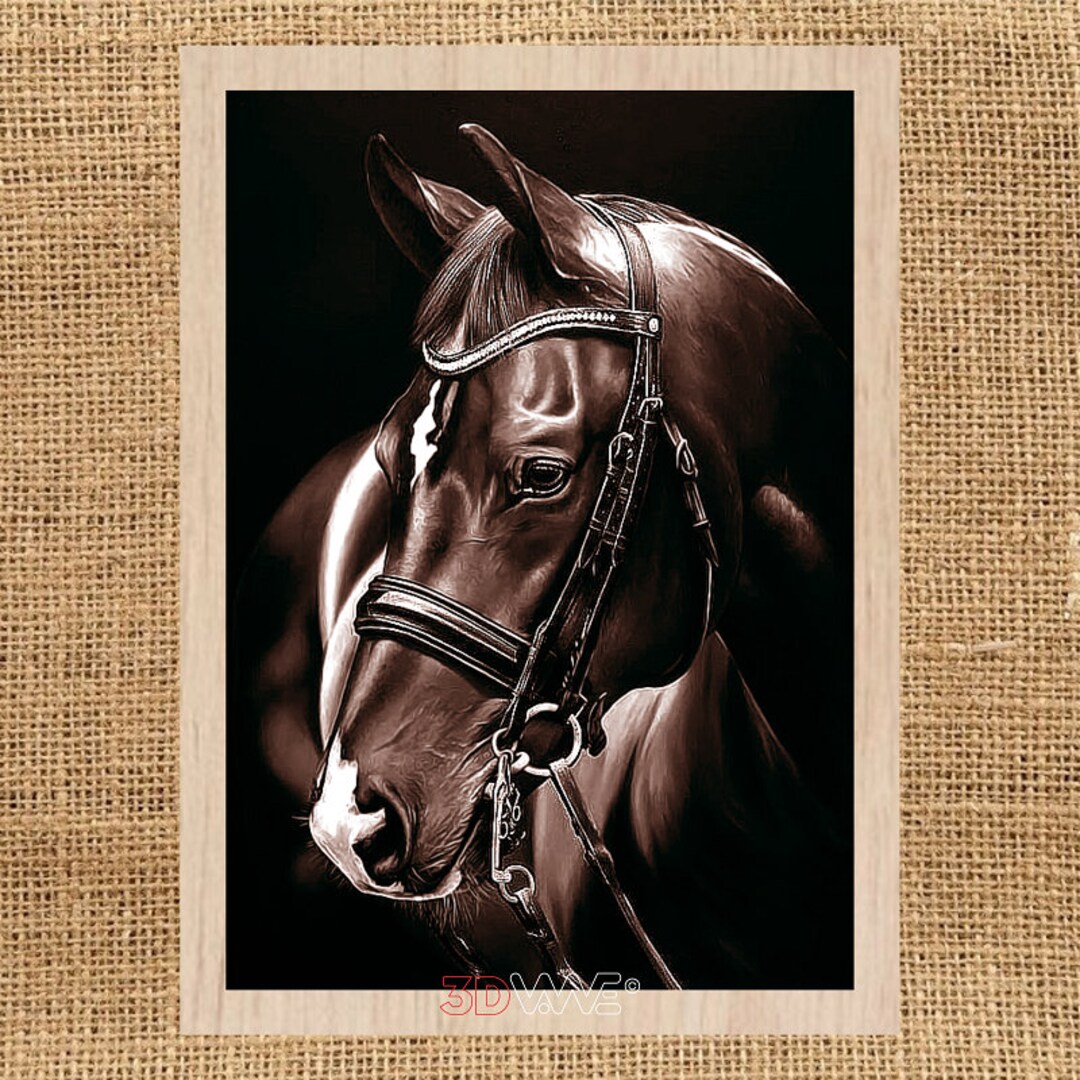 Horse Laser File Laser Ready Files 3d Illusion File Digital Download ...