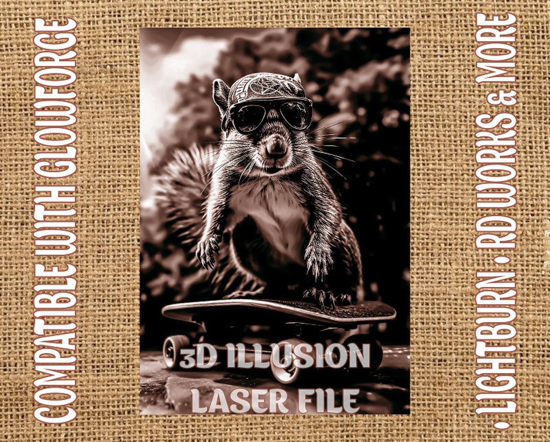 Laser Burn PNG 3D Illusion Engrave Laser Ready - Etsy