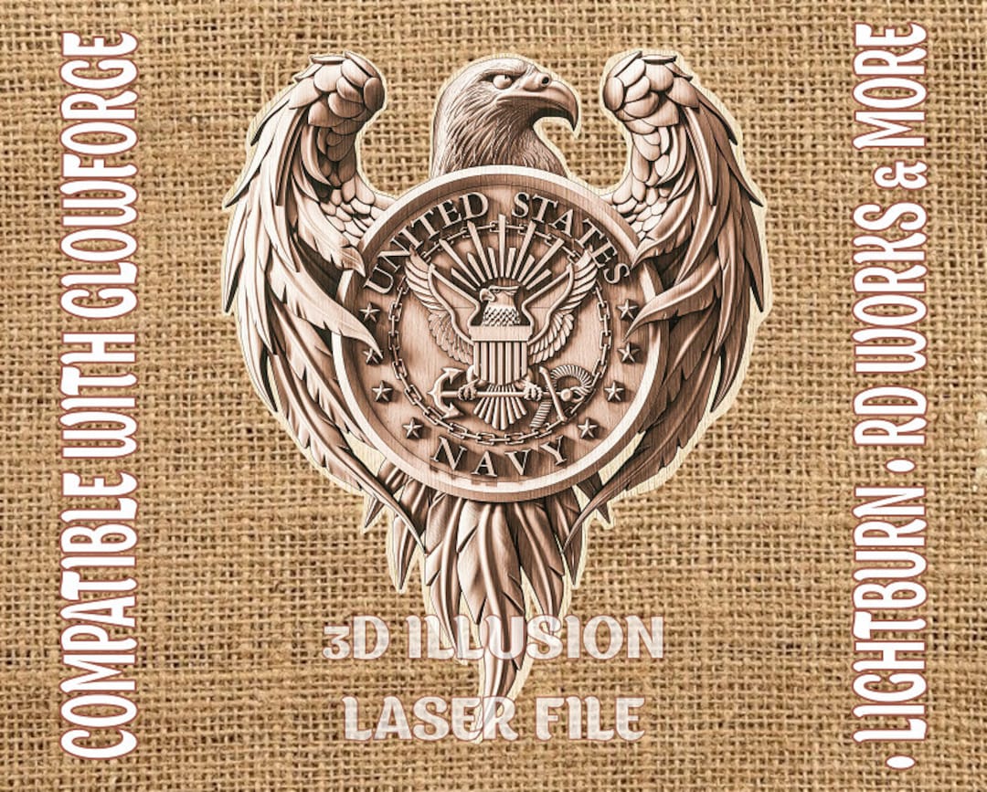 Laser Burn PNG 3D Illusion Engrave Laser Ready - Etsy