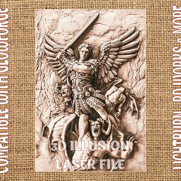 St Michael the Archangel Stl File - Etsy