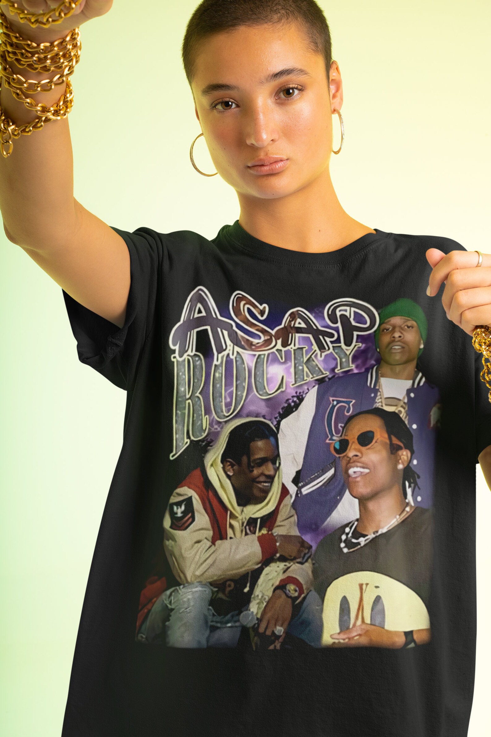 ASAP Rocky Shirt Vintage Tee Rap Hip Hop ASAP Rocky Merch | Etsy