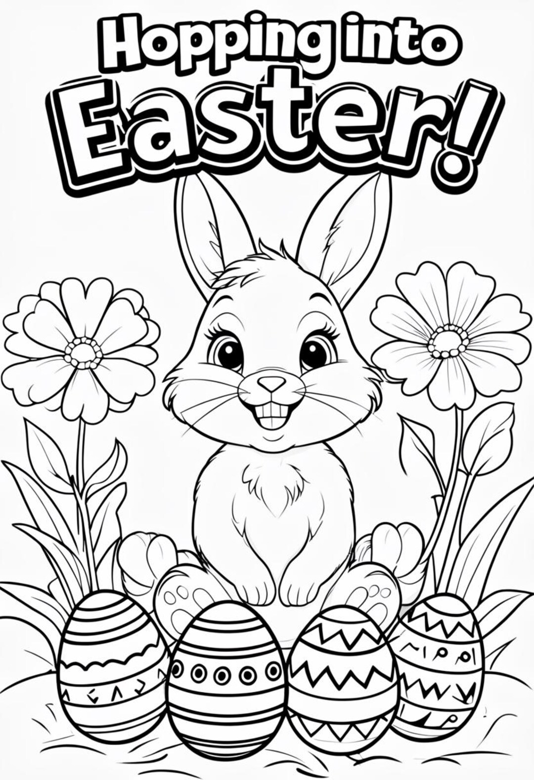 Easter Coloring Pages, Easter Digital Download Coloring Pages - Etsy UK