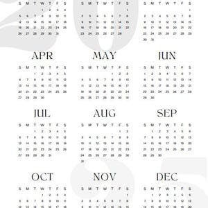 2025year at a Glance / Overview Calendar – Printable & Digital Planner ...