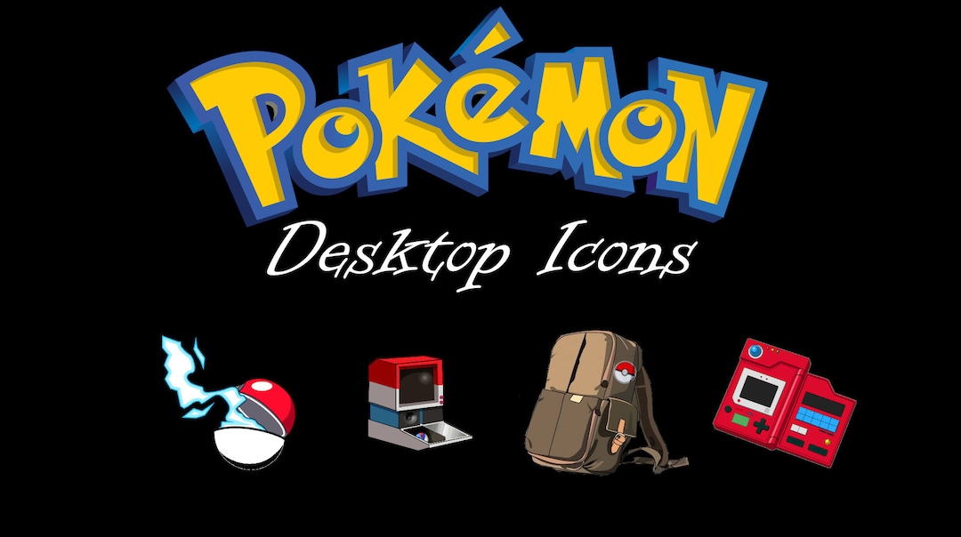 Pokemon Desktop Icons - Etsy