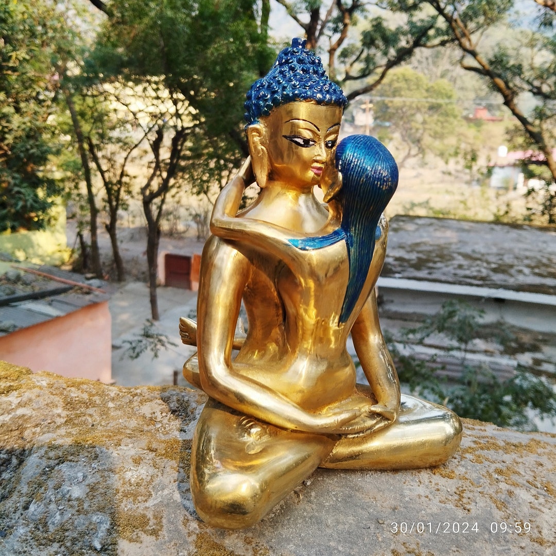 Bajrasattva Shakti Yab Yum Statue Rare Tibetan Buddha Shakti Yam Yum