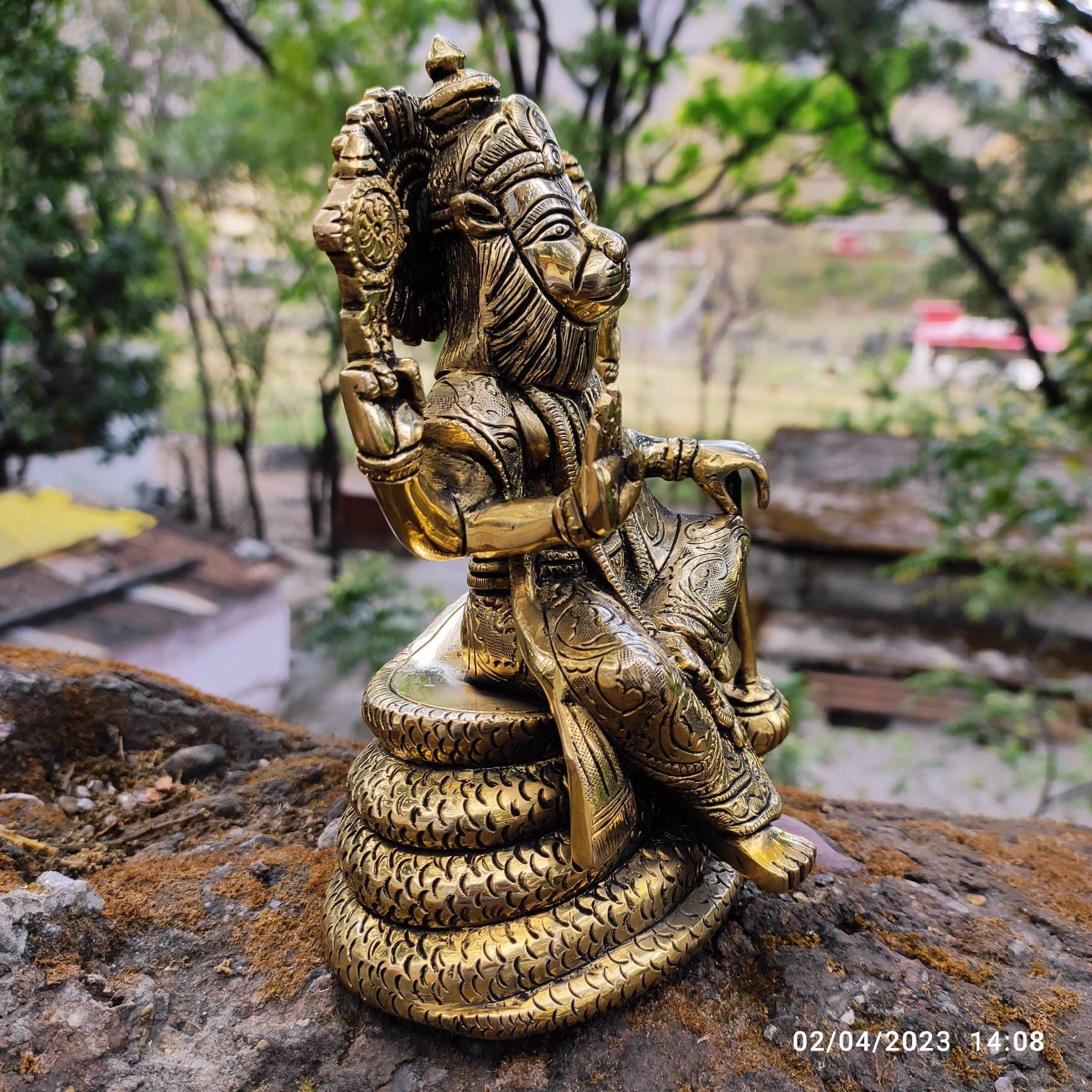 Narsimha Statue Narsingh Hindu God Narshima Vishnu - Etsy