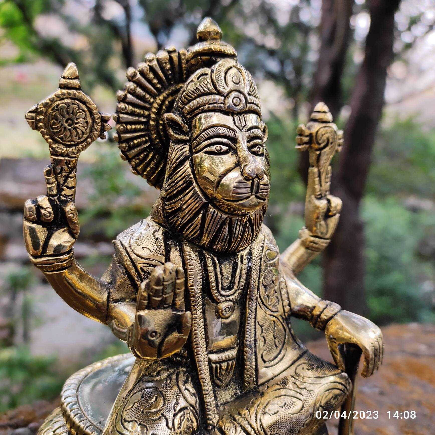 Narsimha Statue Narsingh Hindu God Narshima Vishnu - Etsy