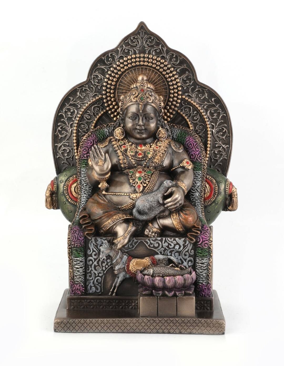 Kuber Statue 7.5 Inch Sitting Kuvera Statue Kubera Idol - Etsy