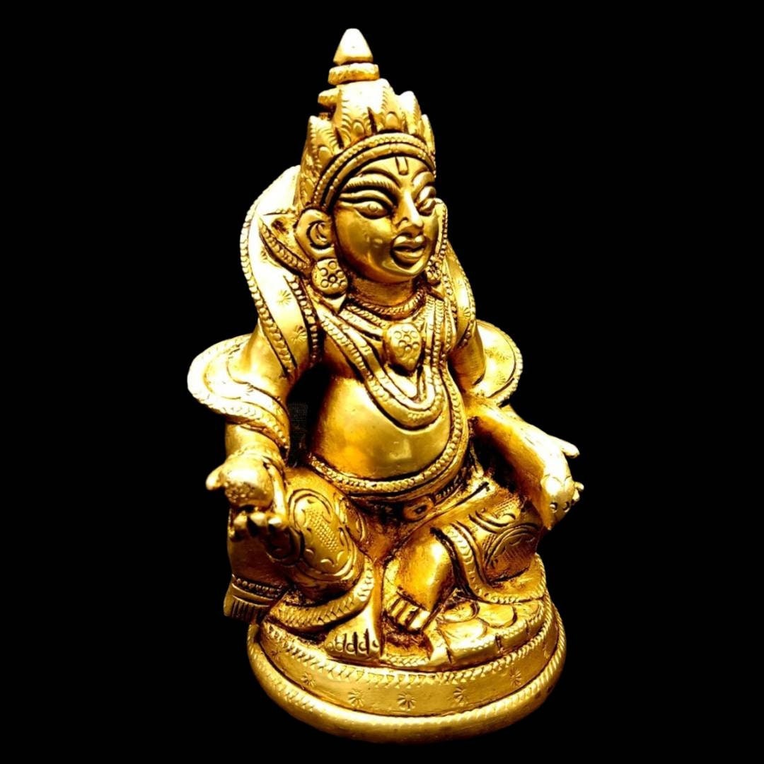 Kuber Maharaj Idol Brass Kuber Statue. 12.cm Kuber Statue - Etsy