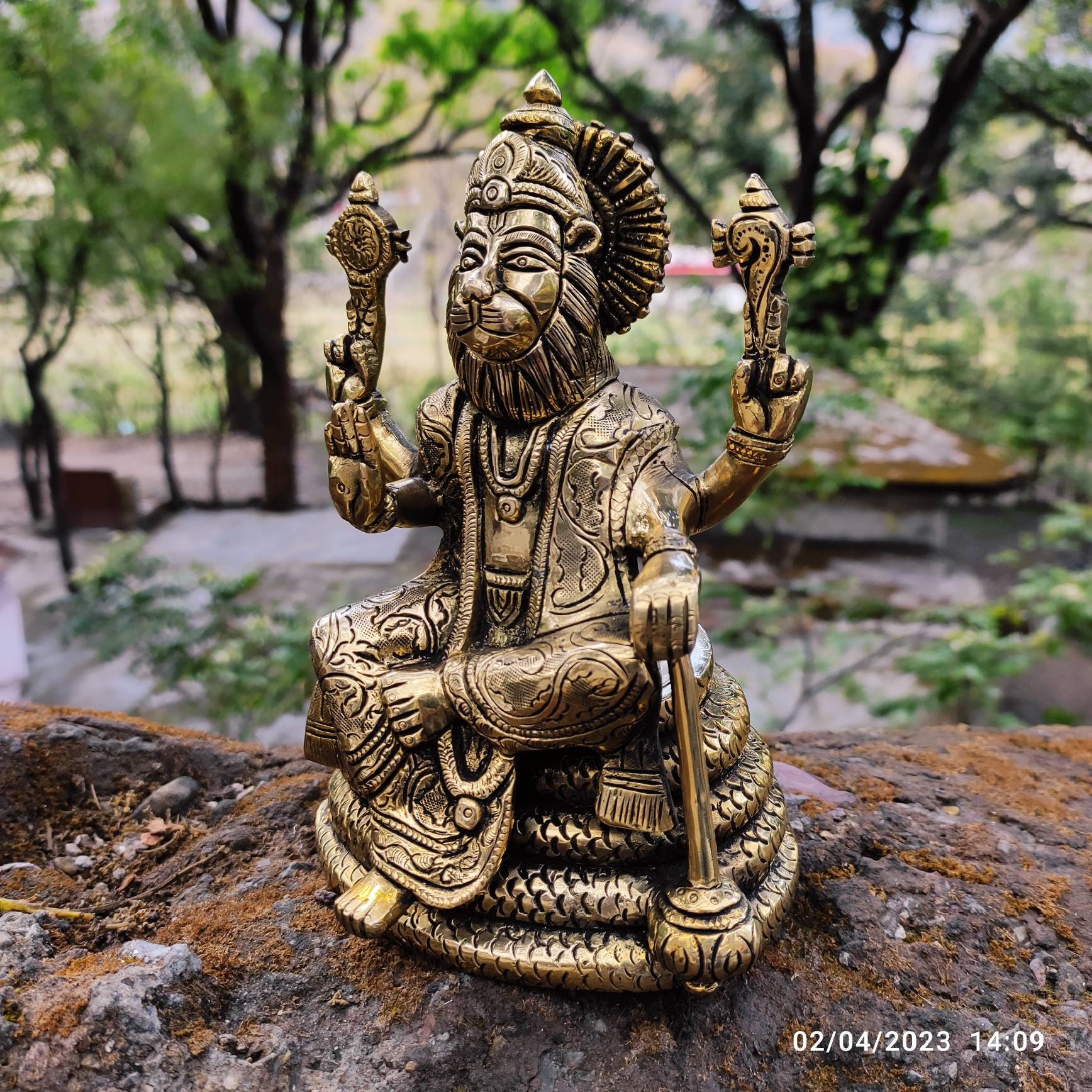 Narsimha Statue Narsingh Hindu God Narshima Vishnu - Etsy