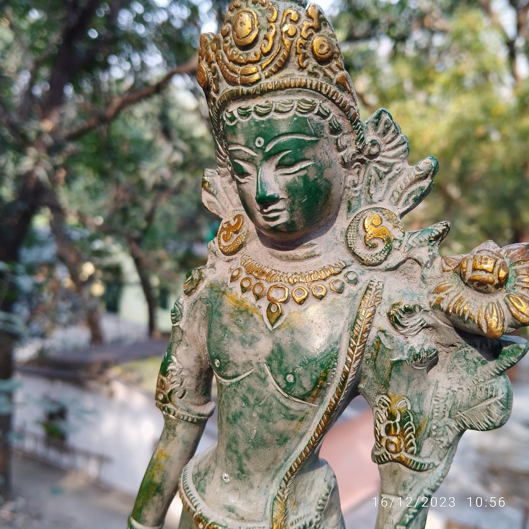 Tibetan Buddhist Maya Devi in Brass Handmade Tibetan Buddhist Deity ...