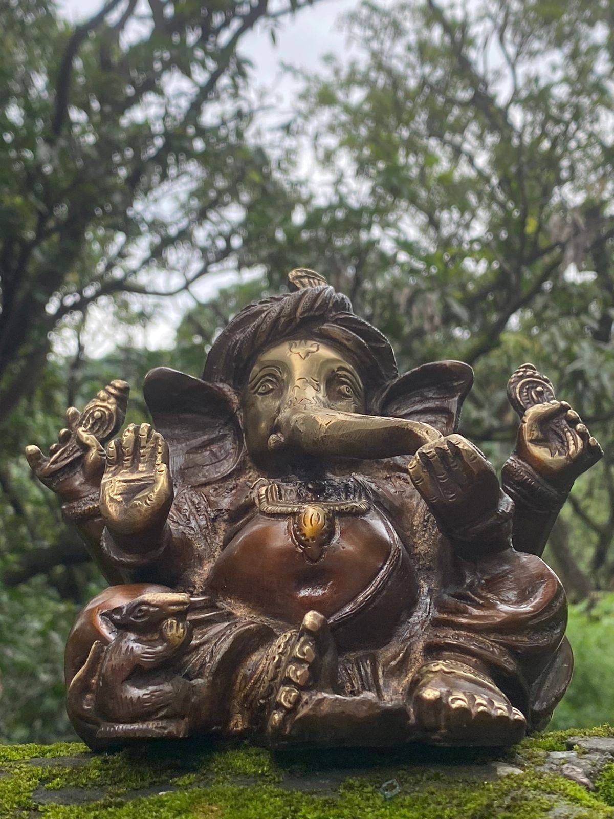 Brass Lord Ganesha Statue Ganesha Statue 14. CM Ganesha - Etsy