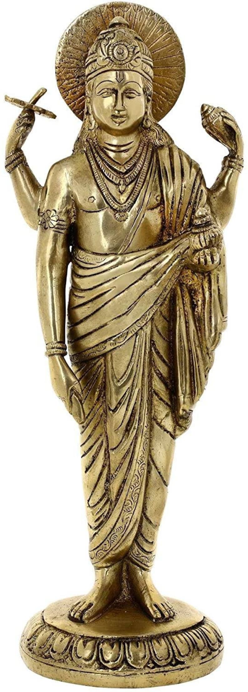 Brass Dhanvantari Statue 30 CM Ayurveda God Lord Dhanvantary - Etsy