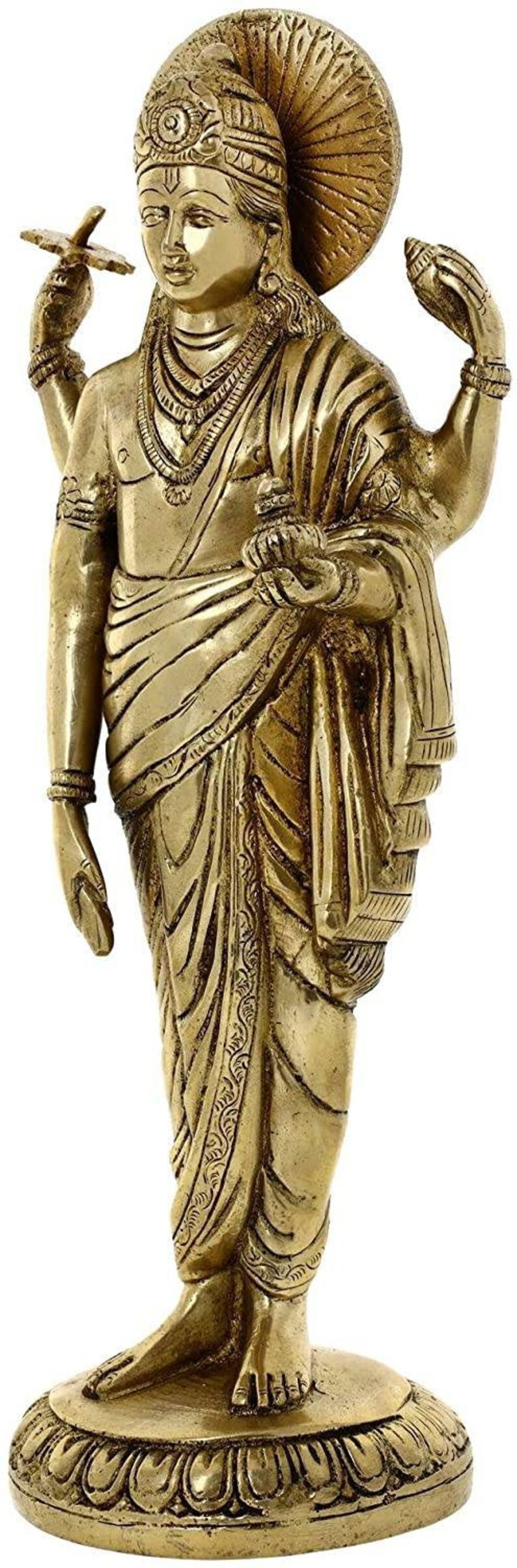 Brass Dhanvantari Statue 30 CM Ayurveda God Lord Dhanvantary - Etsy