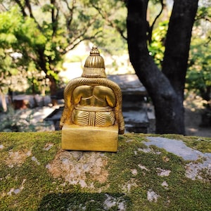 Kuber Maharaj 11 CM, Brass Kubera Statue. Kuber Statue, Sitting Kuvera ...