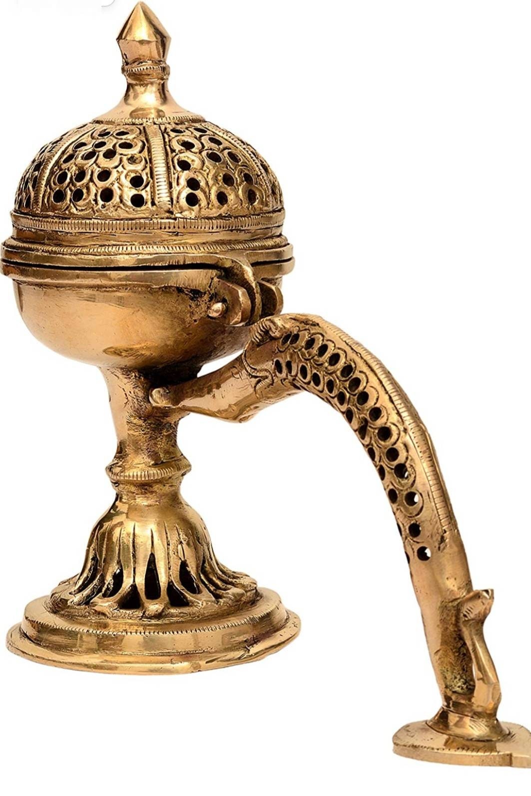 Brass Incense holder I Frankincense burner Brass Dhoop Box | Etsy