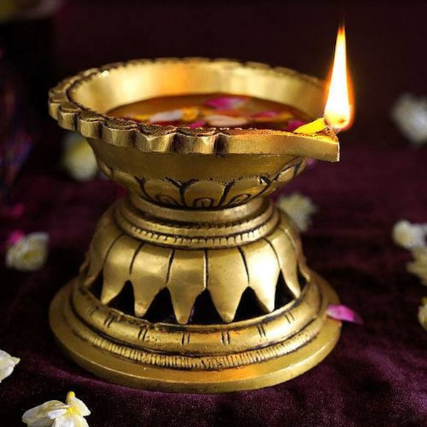Indian Oil Lamp - Etsy