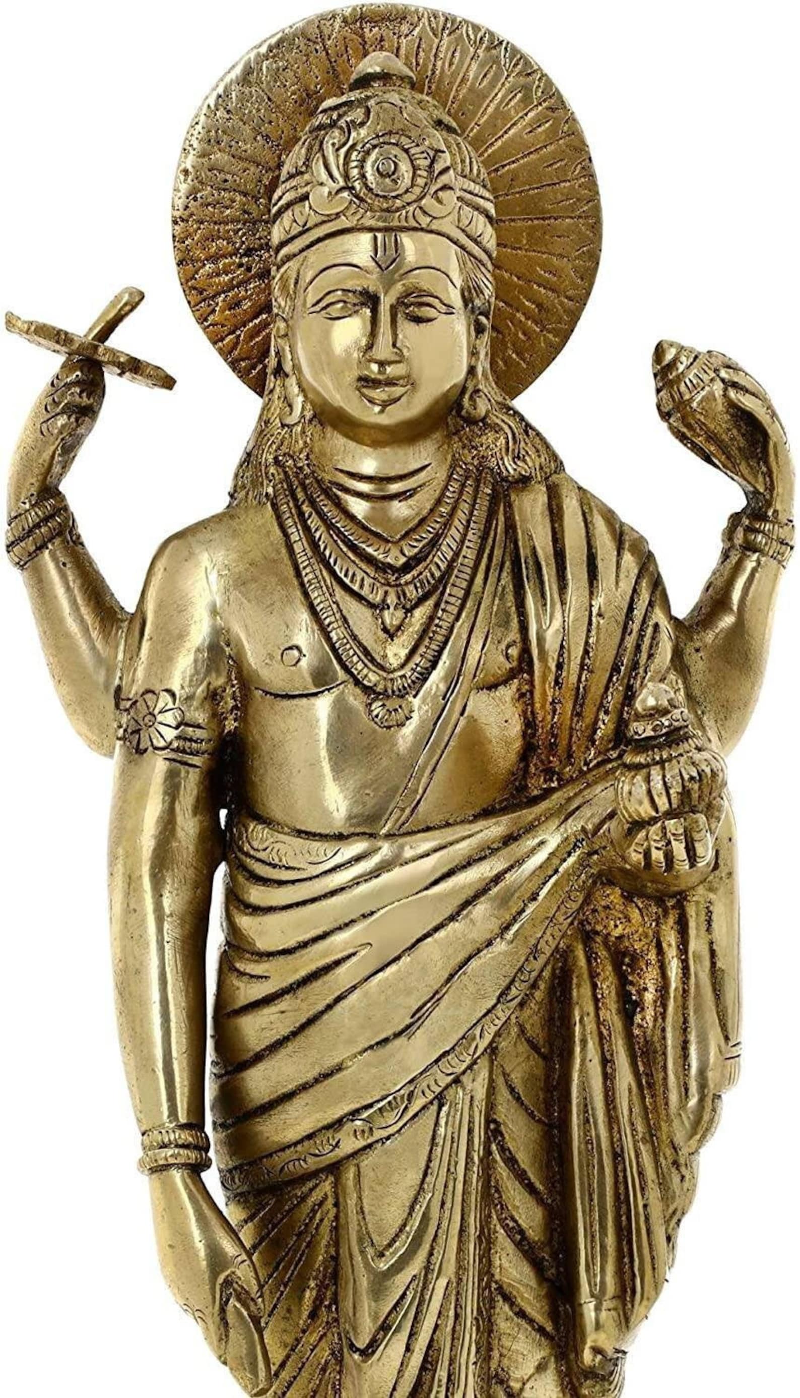 Brass Dhanvantari Statue 30 CM Ayurveda God Lord Dhanvantary - Etsy