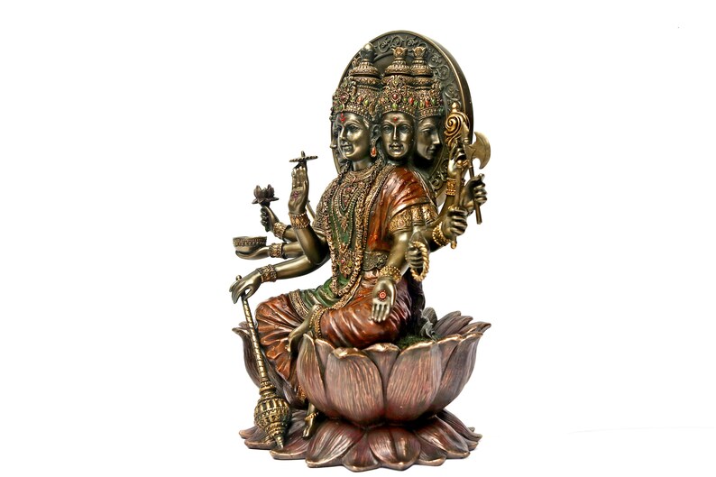 Gayatri Statue Goddess Gayatri Statue 10 Inches Goddess - Etsy