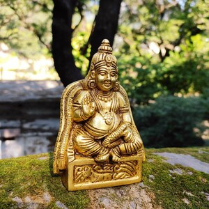 Kuber Maharaj 11 CM, Brass Kubera Statue. Kuber Statue, Sitting Kuvera ...